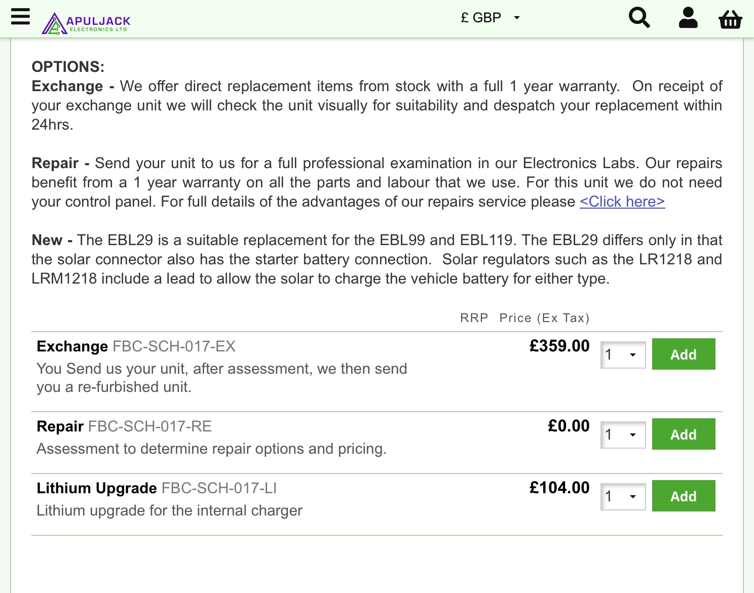 Ebl 99 Upgrade | MotorhomeFun
